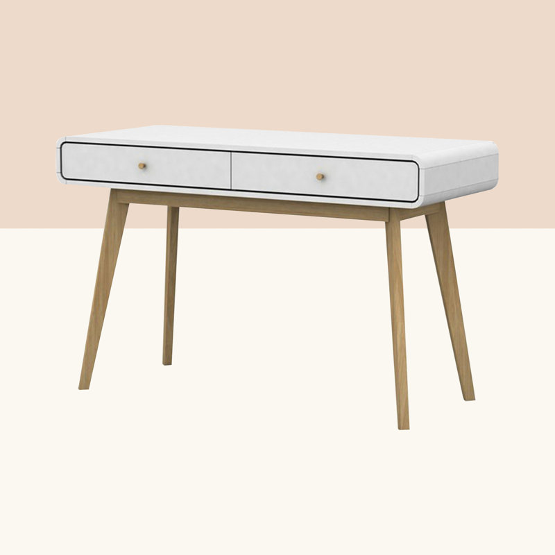 George Oliver Jenniya Writing Desk with Drawers & Reviews | Wayfair